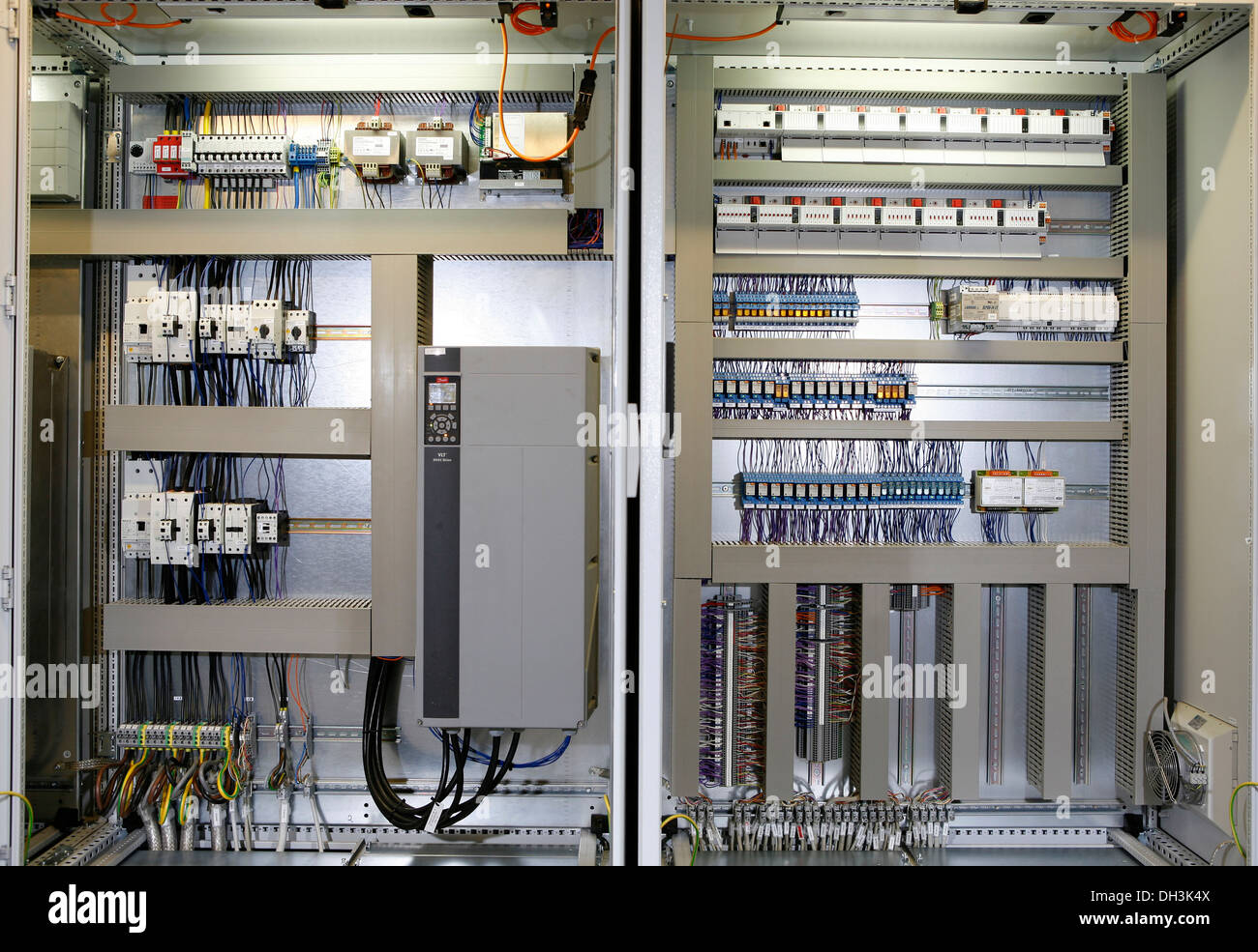 Control cabinets on the inside, Germany Stock Photo - Alamy