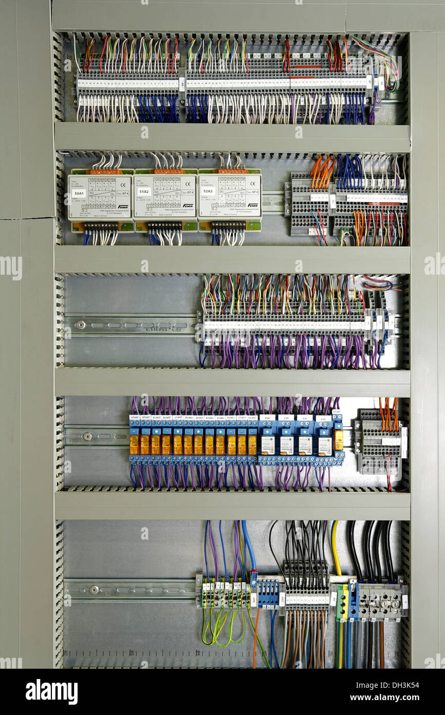 Control cabinet on the inside, Germany Stock Photo - Alamy