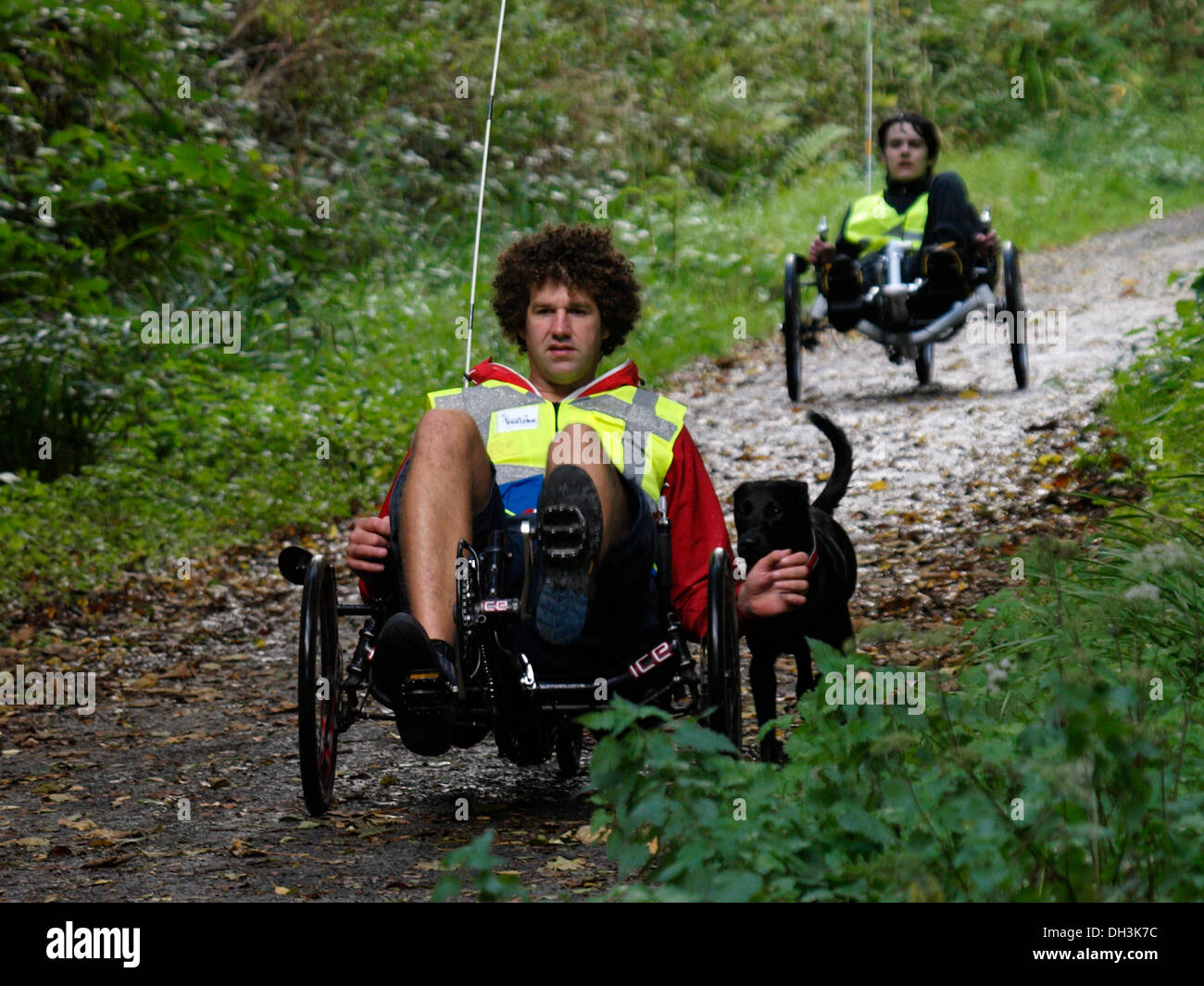 Tom Pales who runs Freetrike disability cycling service on a cycling ...