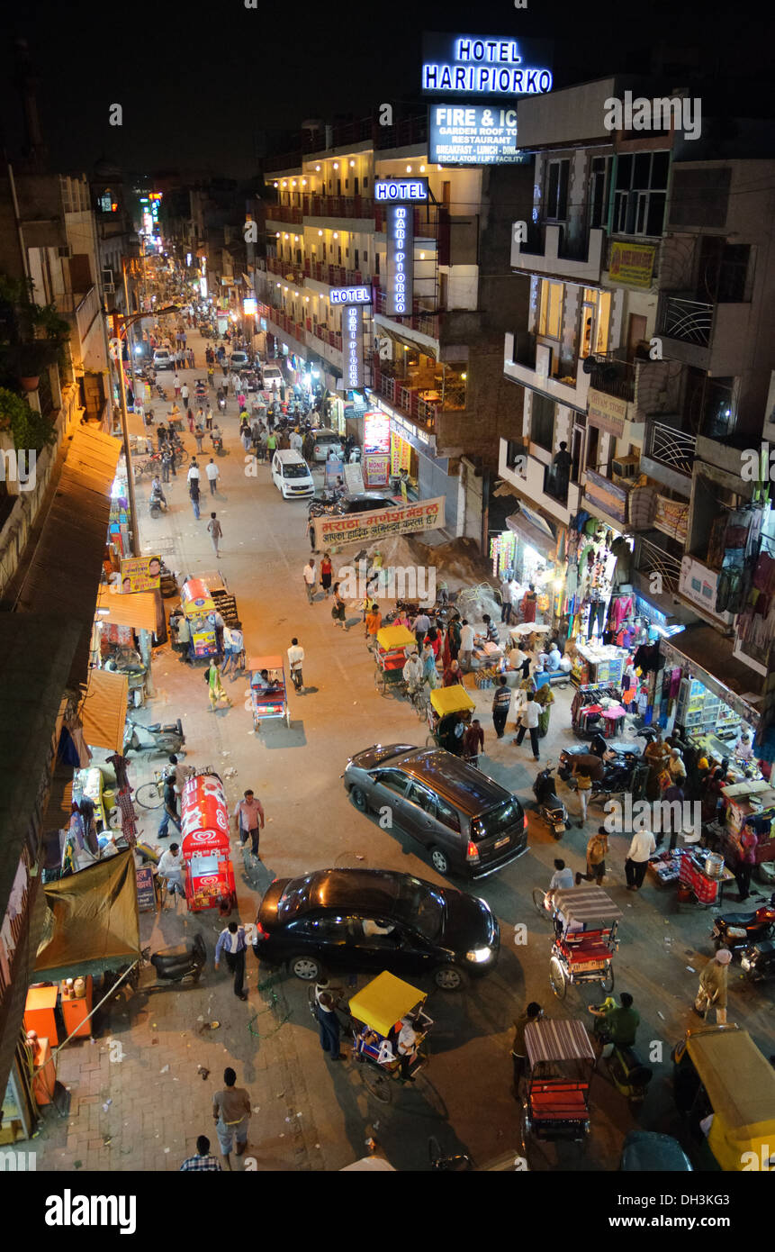 Street view in paharganj hi-res stock photography and images - Alamy