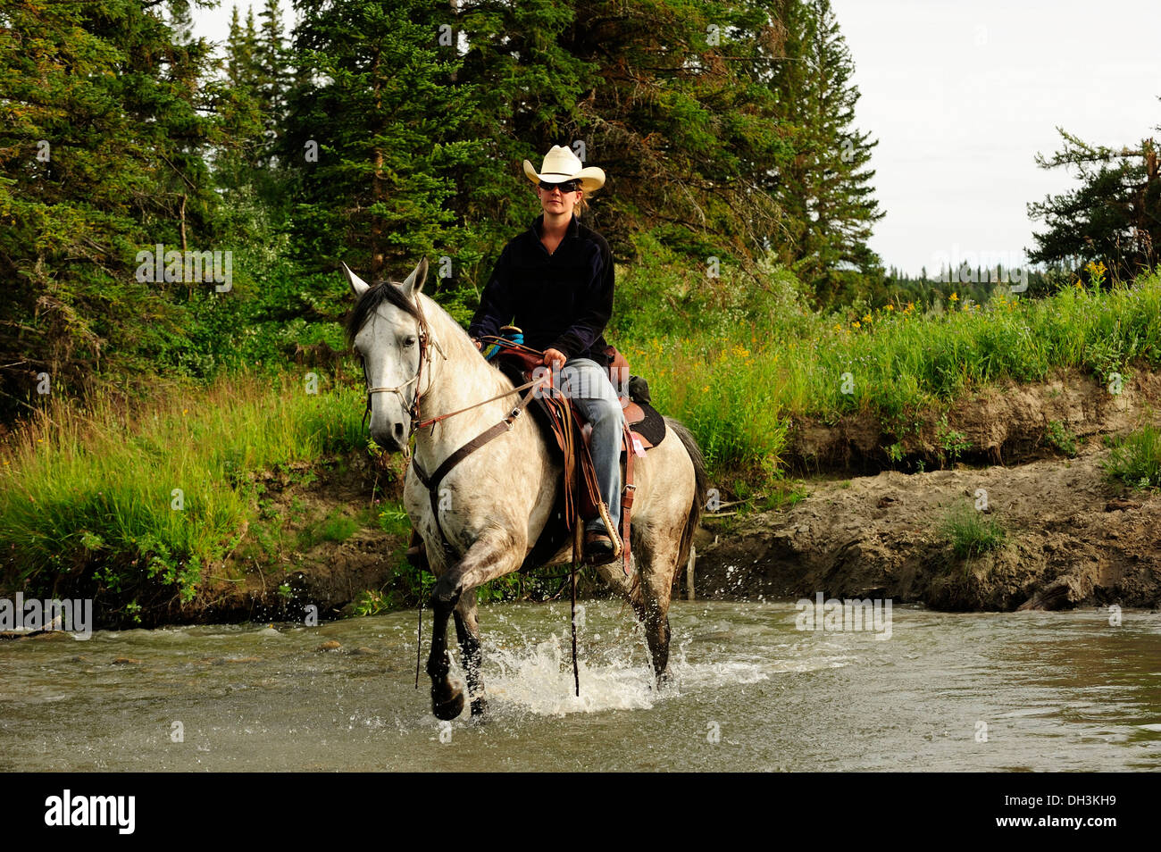 Woman horse river hi-res stock photography and images - Alamy