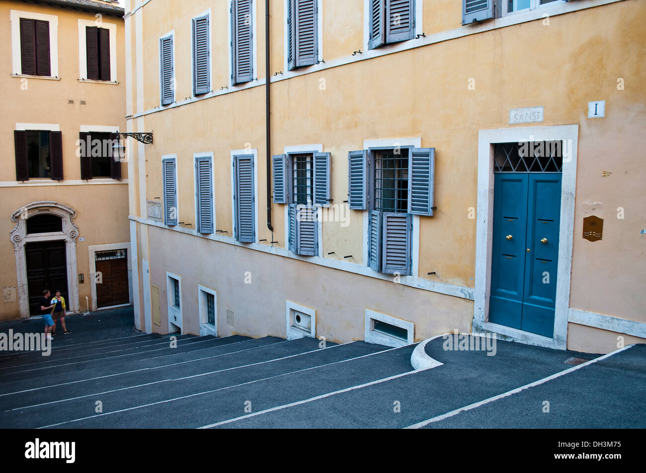 Via della Dataria, behind the Palazzo del Quirinale, Rome, Italy Stock ...