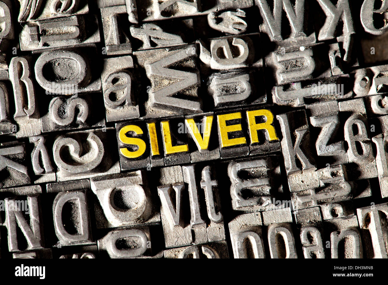 Silver letters hi-res stock photography and images - Alamy