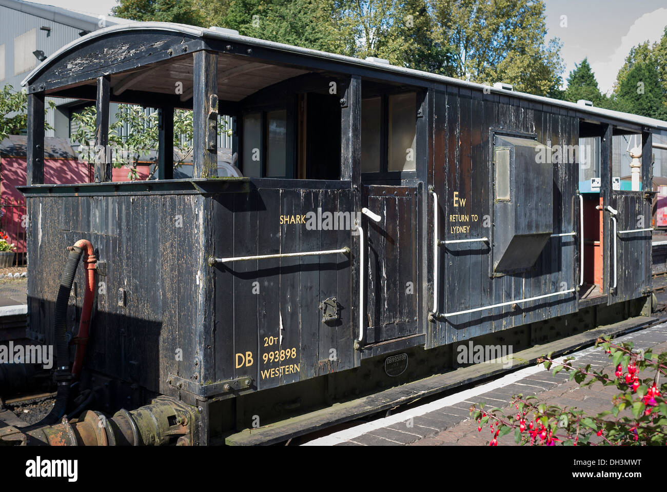 Old Great Western Railway brake van at Bridgworth UK Stock Photo - Alamy