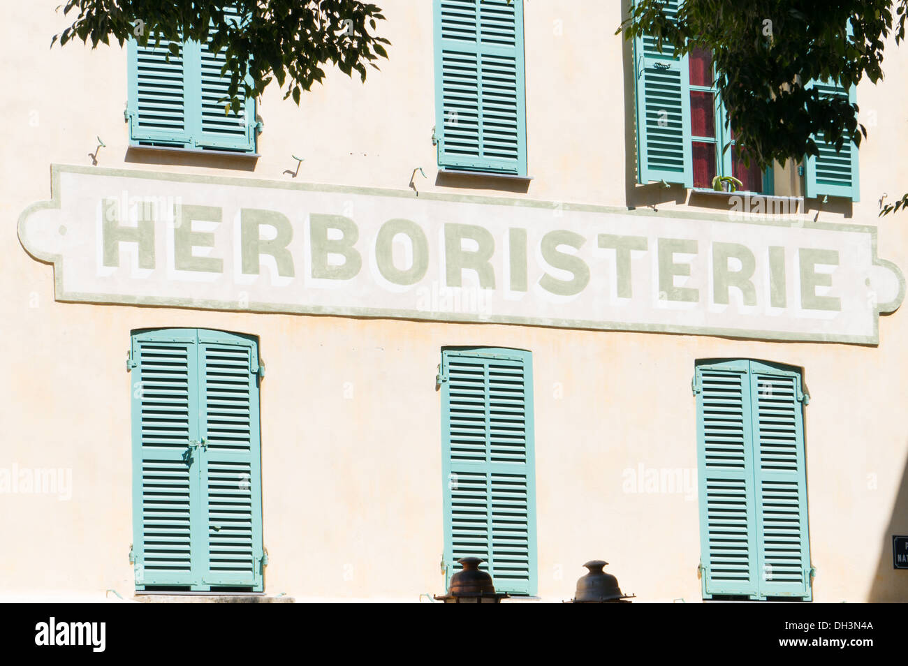 Herboristerie or herbal shop with hand painted sign sign Antibes ...