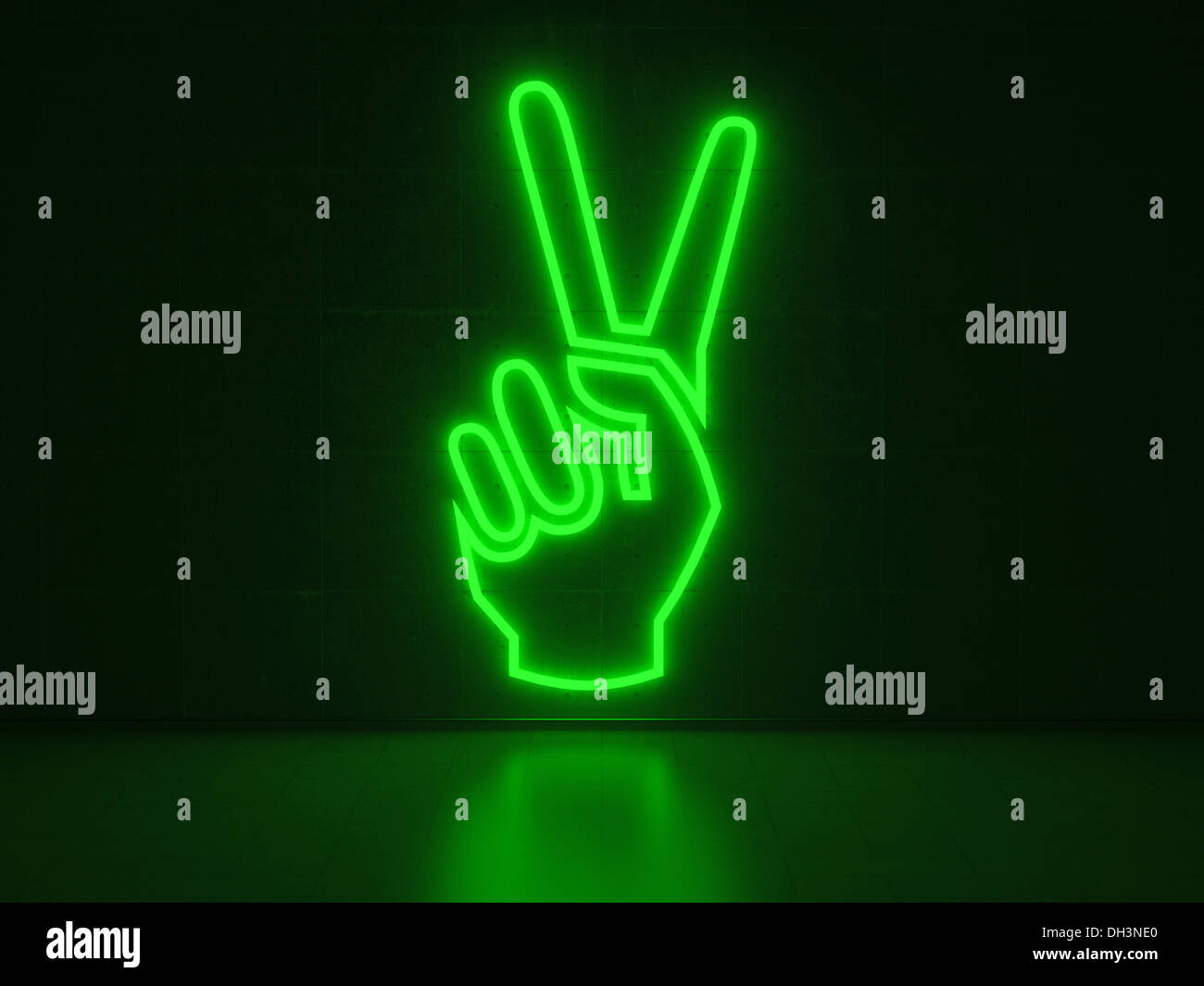 Victory - Series Neon Signs Stock Photo - Alamy