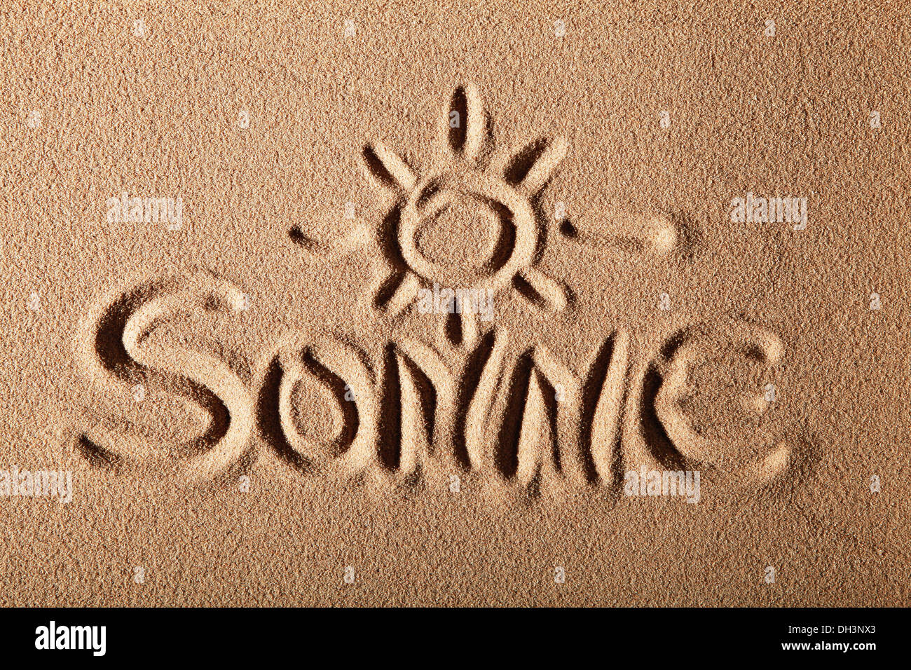 Sun and sand illustration hi-res stock photography and images - Alamy
