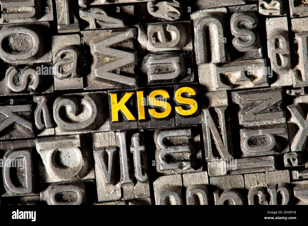 Kiss word hi-res stock photography and images - Alamy