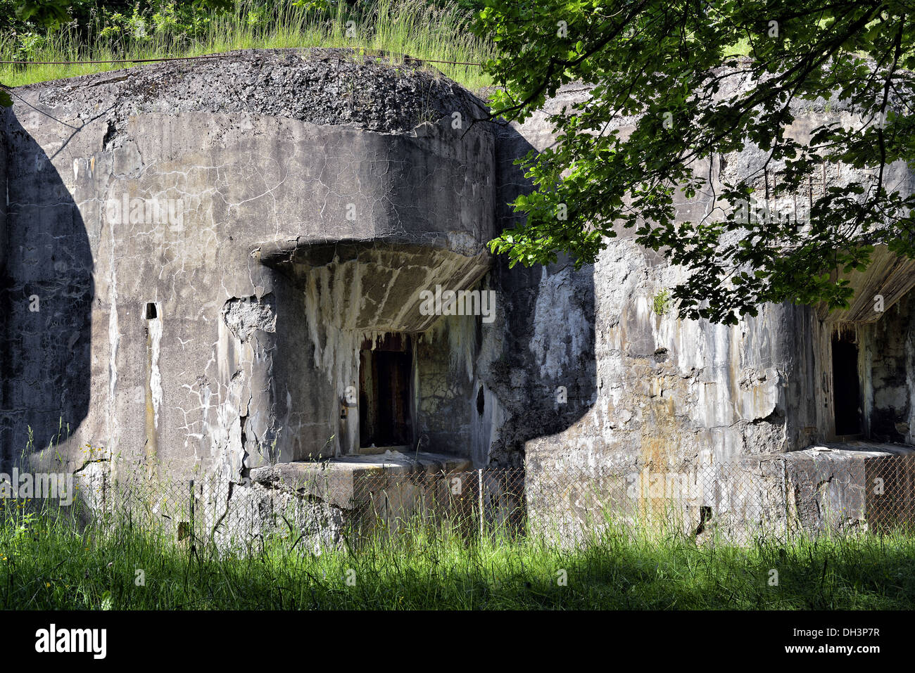 Artillery block, Hackenberg fortress, Maginot line Stock Photo - Alamy