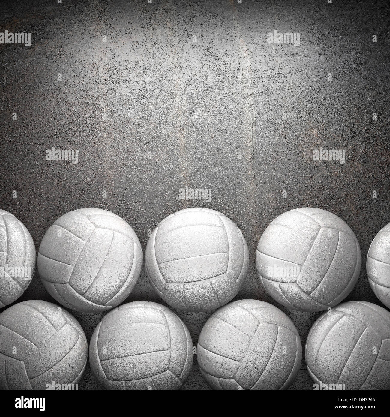 Volleyball ball and metal wall background Stock Photo - Alamy