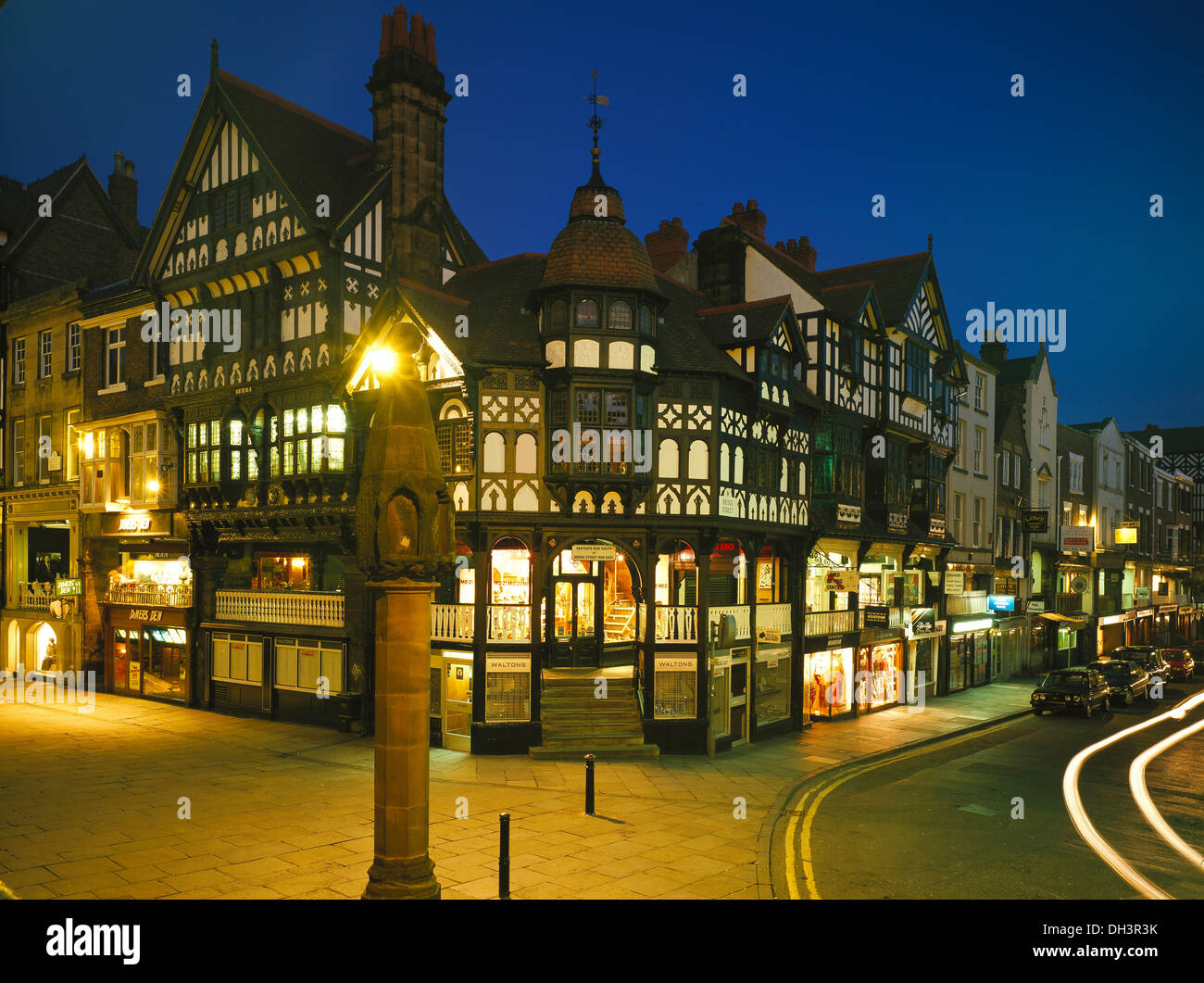 The Roes at night, Chester, Cheshire, England, UK Stock Photo - Alamy