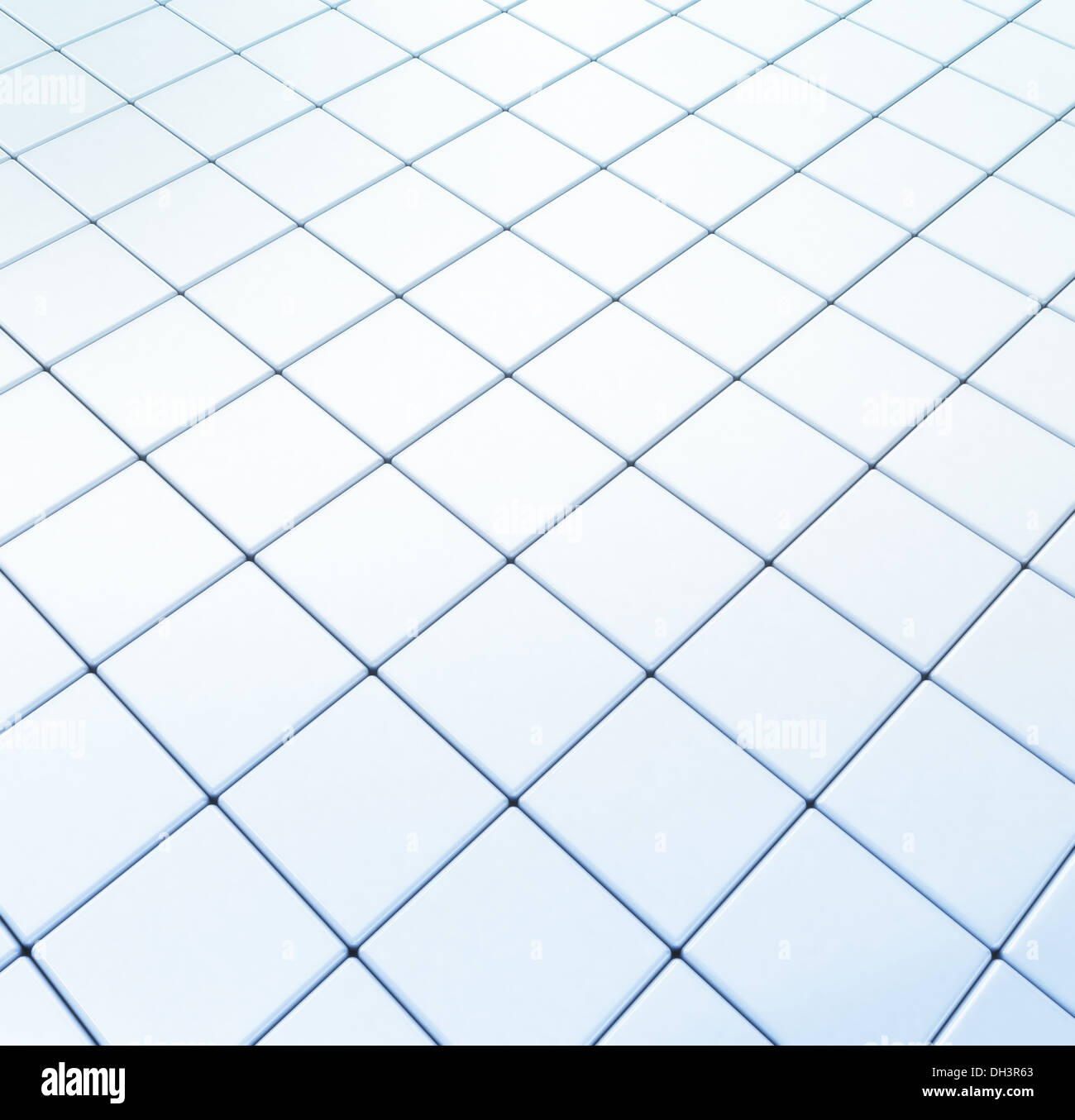 3d cubes tile background slight sky reflection Stock Photo - Alamy