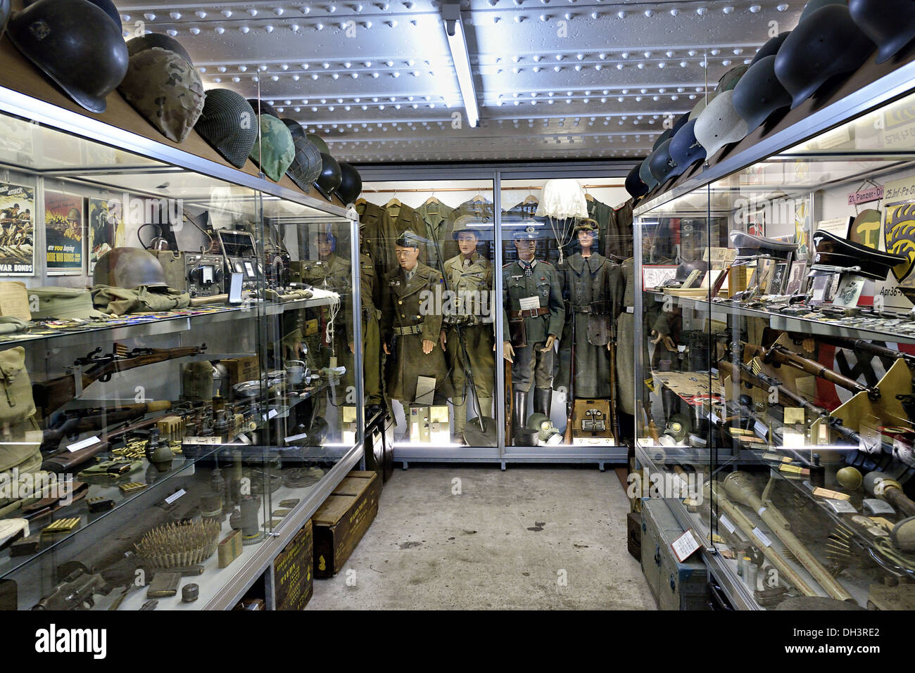 Museum room, Esch bunker, Maginot line Stock Photo - Alamy