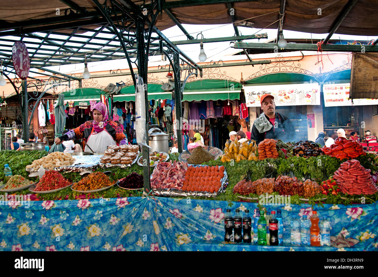 Food Night Market Jamaa el Fna is a square and market place in ...