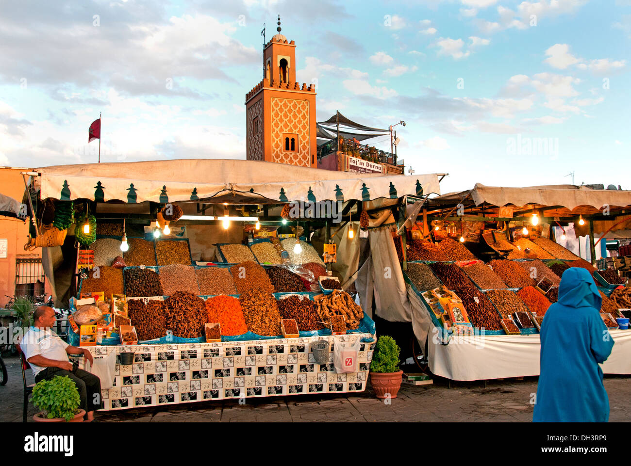 Food Night Market Jamaa el Fna is a square and market place in ...