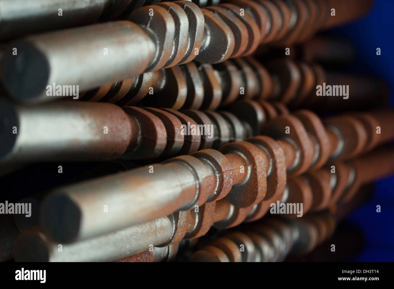 Pile of rusty worn drill Stock Photo - Alamy
