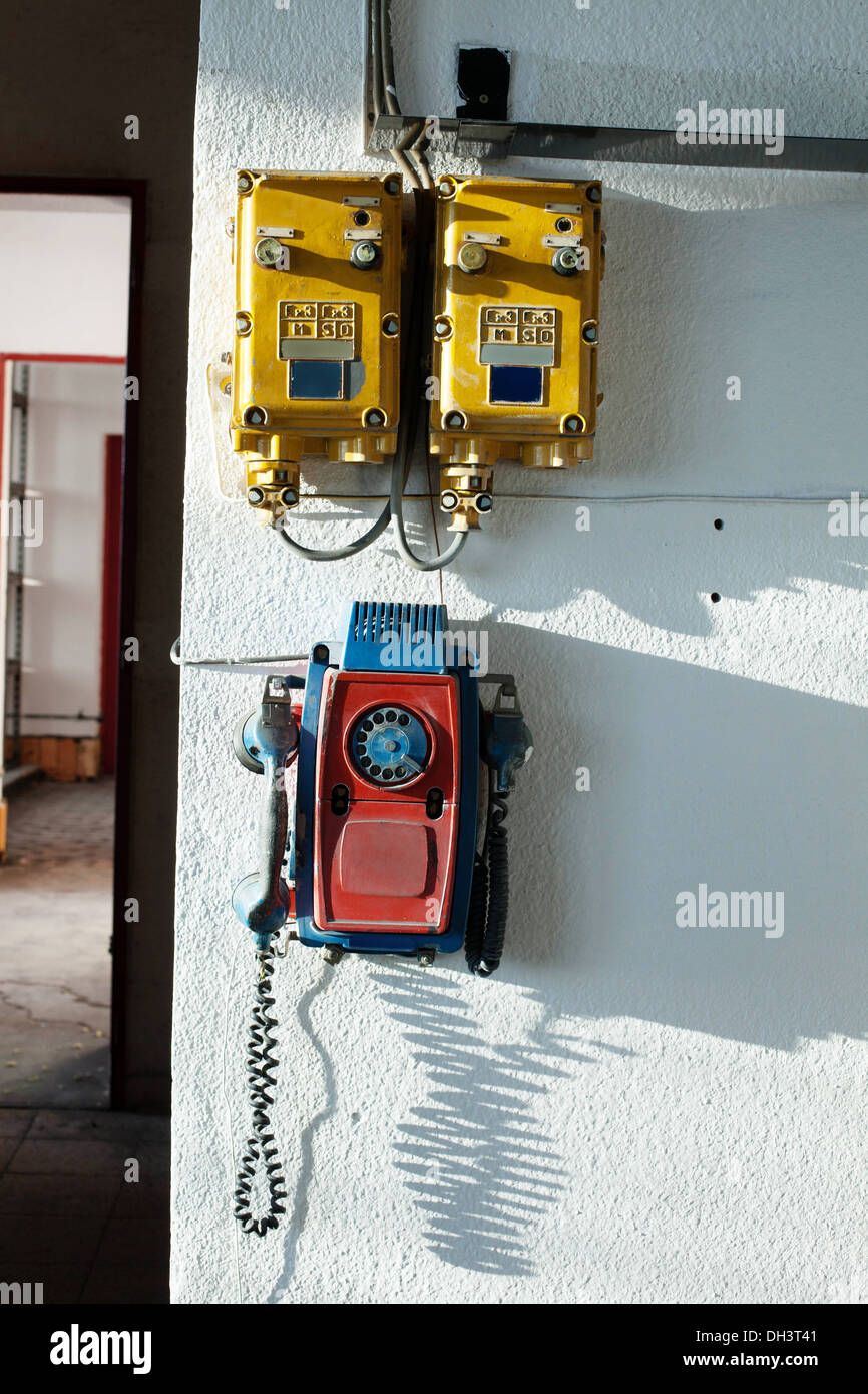 Wall phone cord hi-res stock photography and images - Alamy