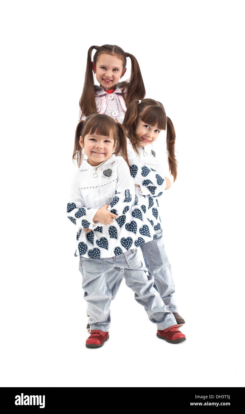 Adorable kids posing in studio Stock Photo - Alamy