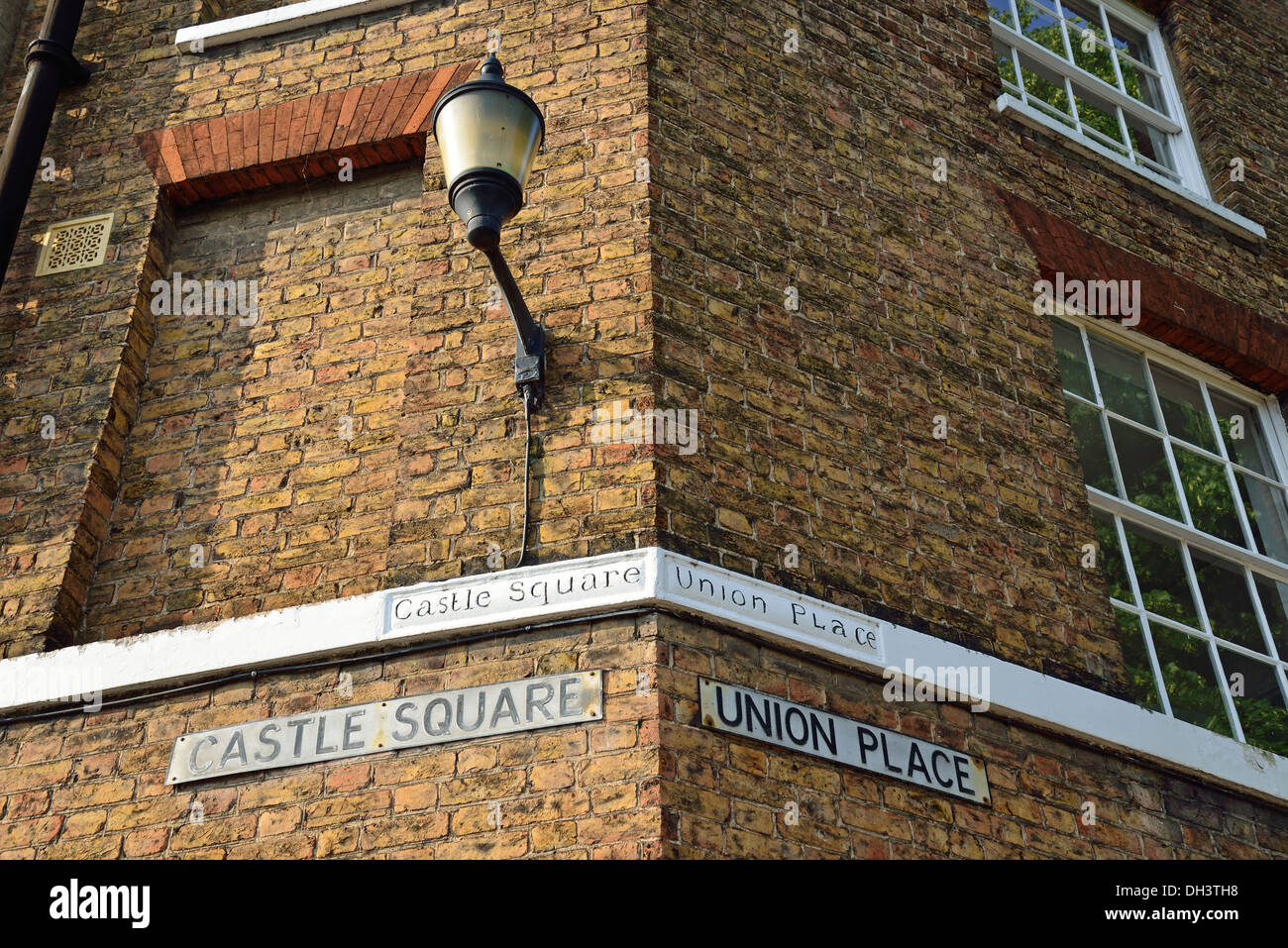 Corner of Castle Square and Union Place in Old Quarter, Wisbech ...