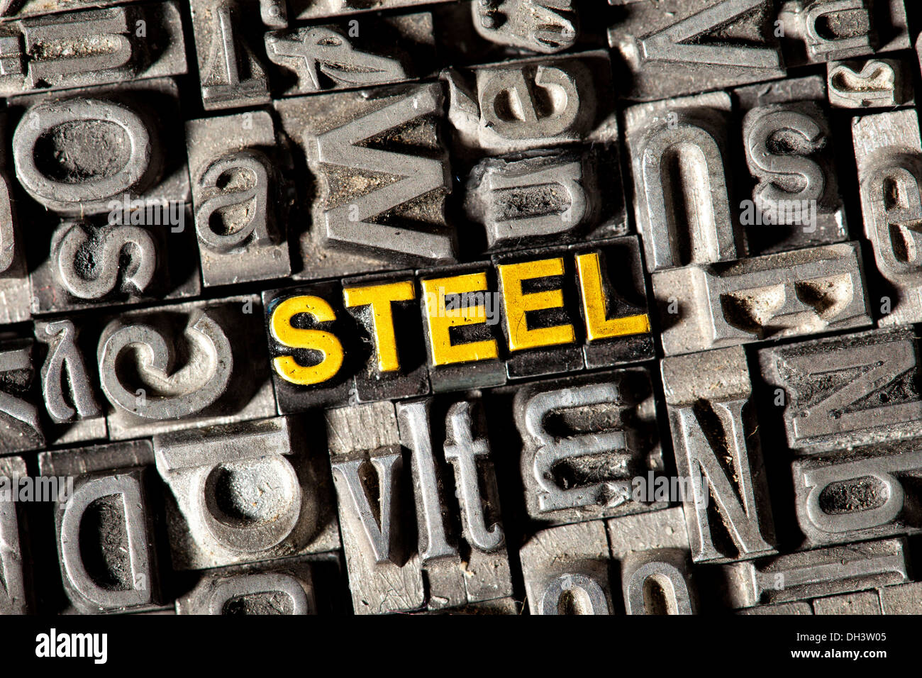 Steel letters hi-res stock photography and images - Alamy