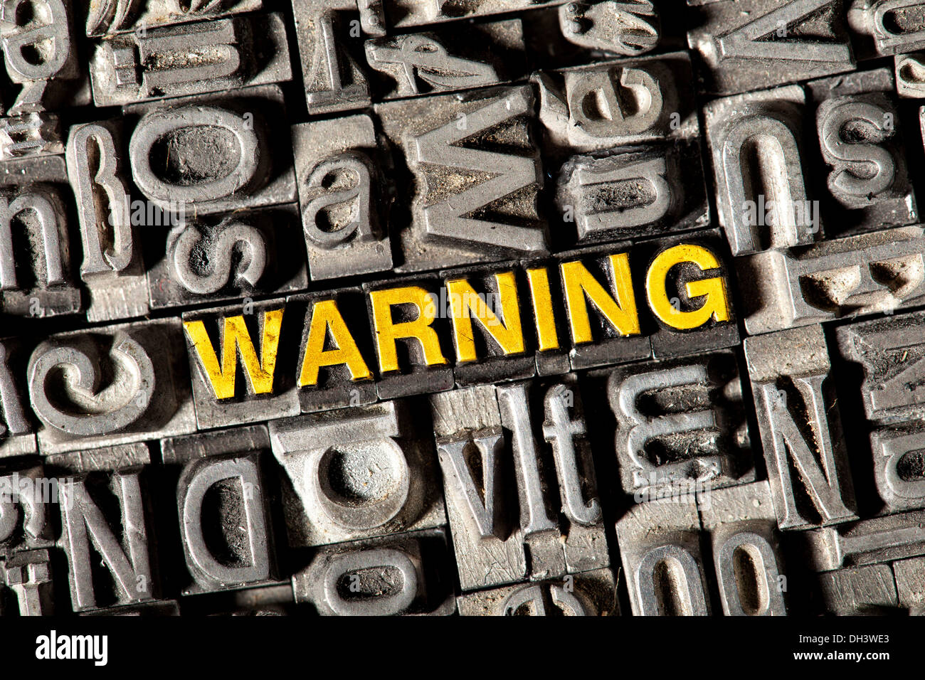 Warning word hi-res stock photography and images - Alamy
