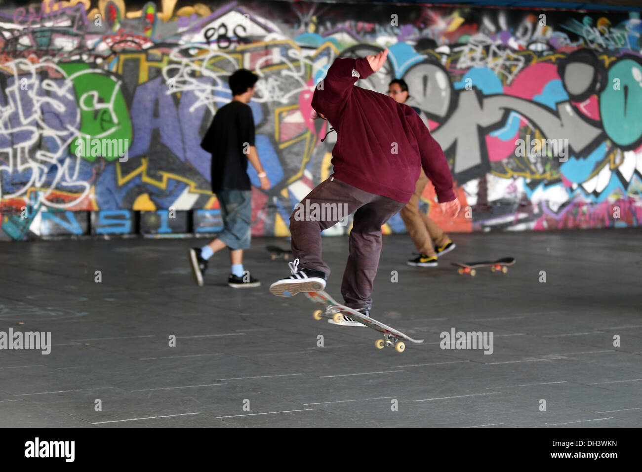 Skateboarders at the Southbank Skatepark, London, UK Stock Photo - Alamy