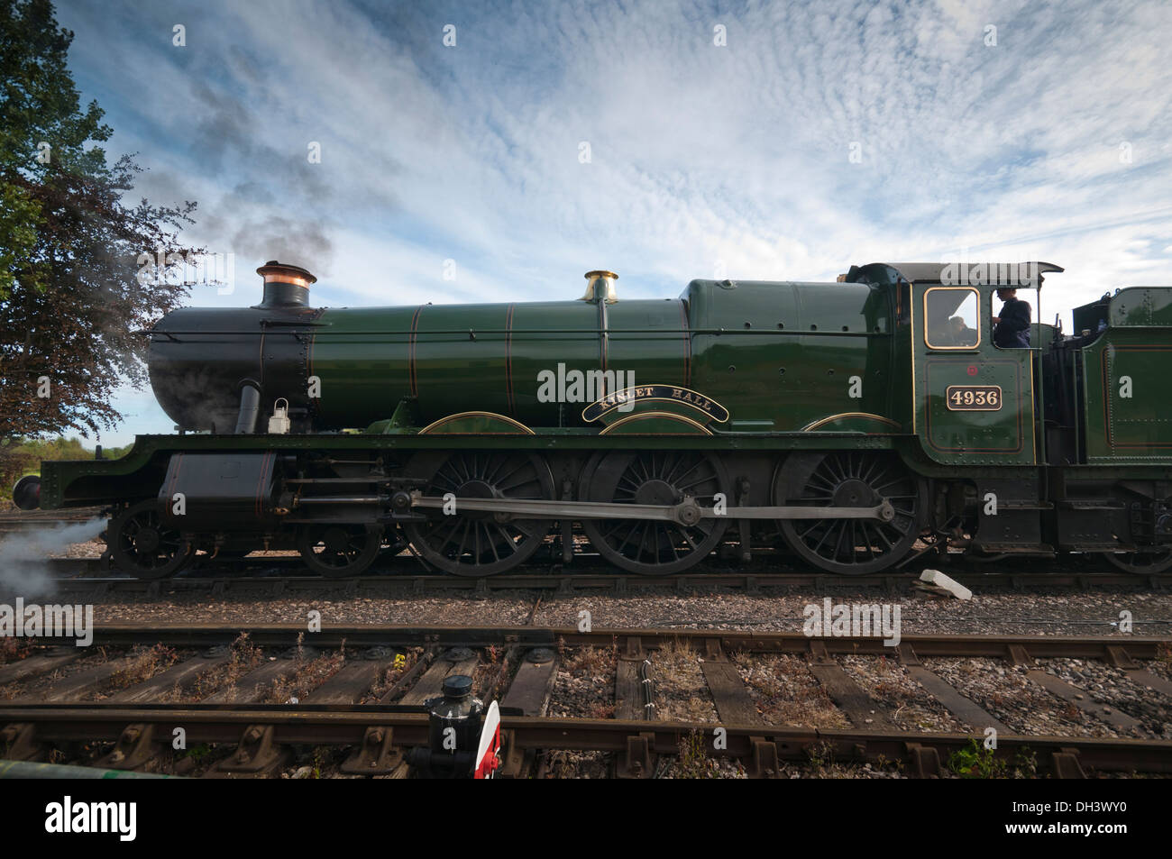 Kinlet Hall, Ex GWR steam locomotive preserved on the West Somerset ...