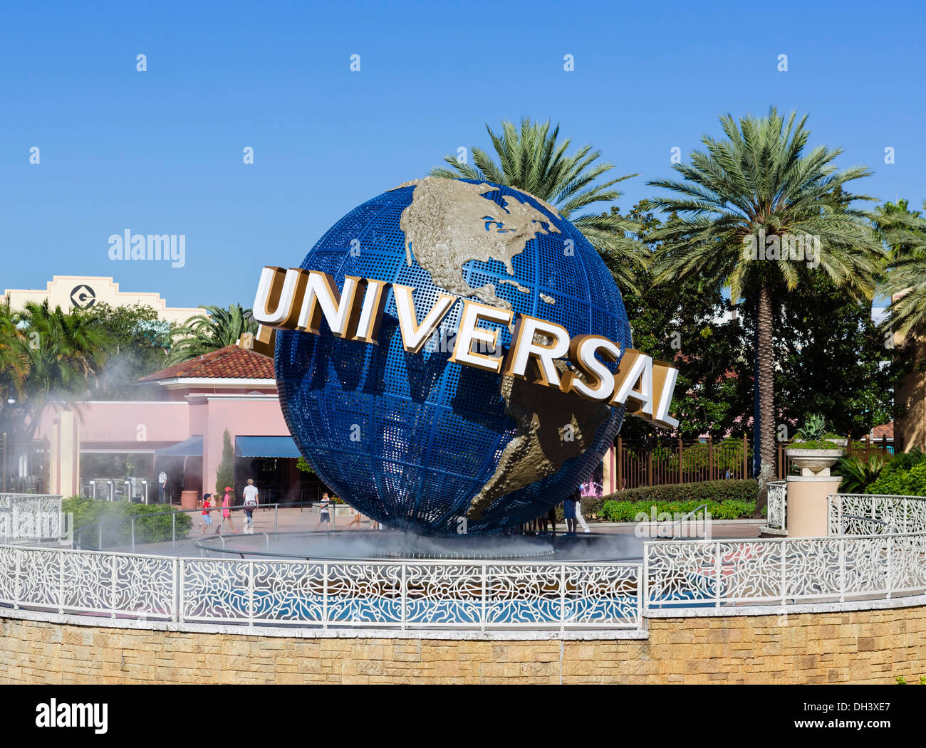 Globe at the entrance to Universal Studios attraction, Universal ...