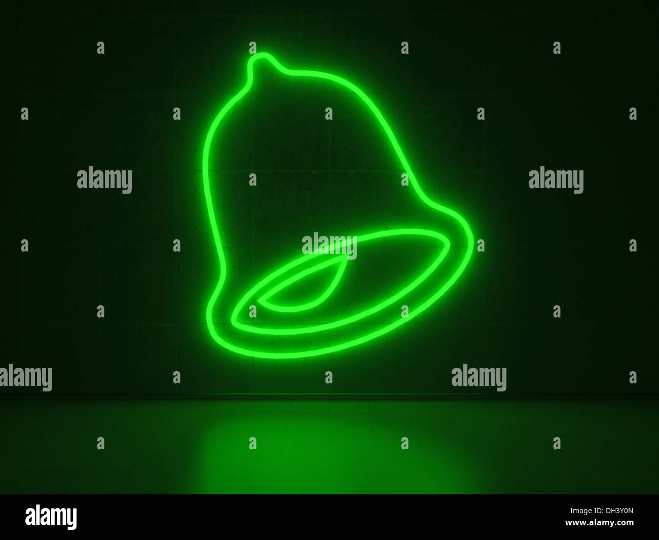 Bell - Series Neon Signs Stock Photo - Alamy