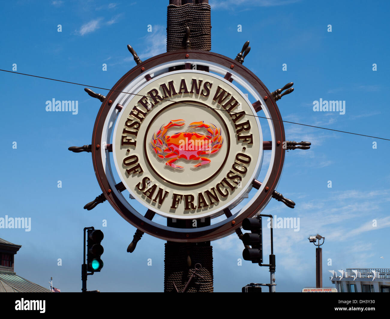 The famous Fisherman's Wharf sign at Fisherman's Wharf in San Francisco ...