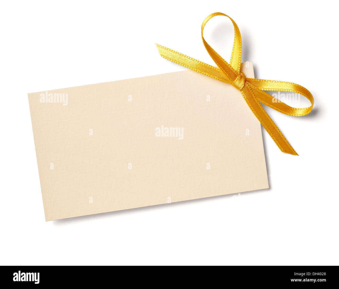 Card note red ribbon Cut Out Stock Images & Pictures - Alamy