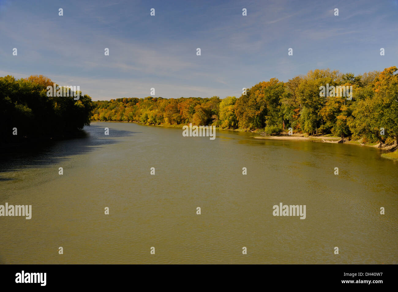 Wabash River in West Lafayette, Indiana Stock Photo - Alamy