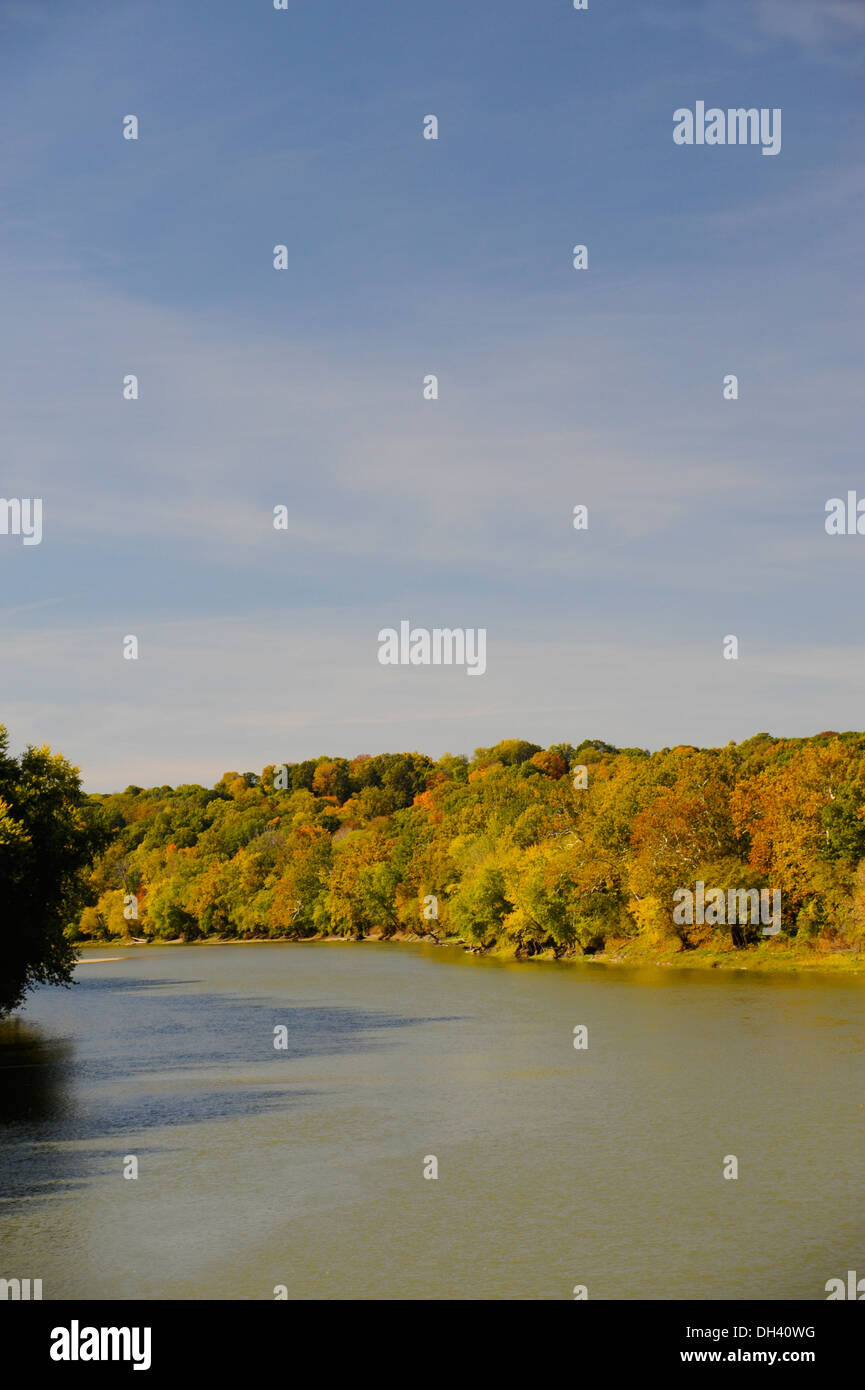 Wabash River in West Lafayette, Indiana Stock Photo - Alamy