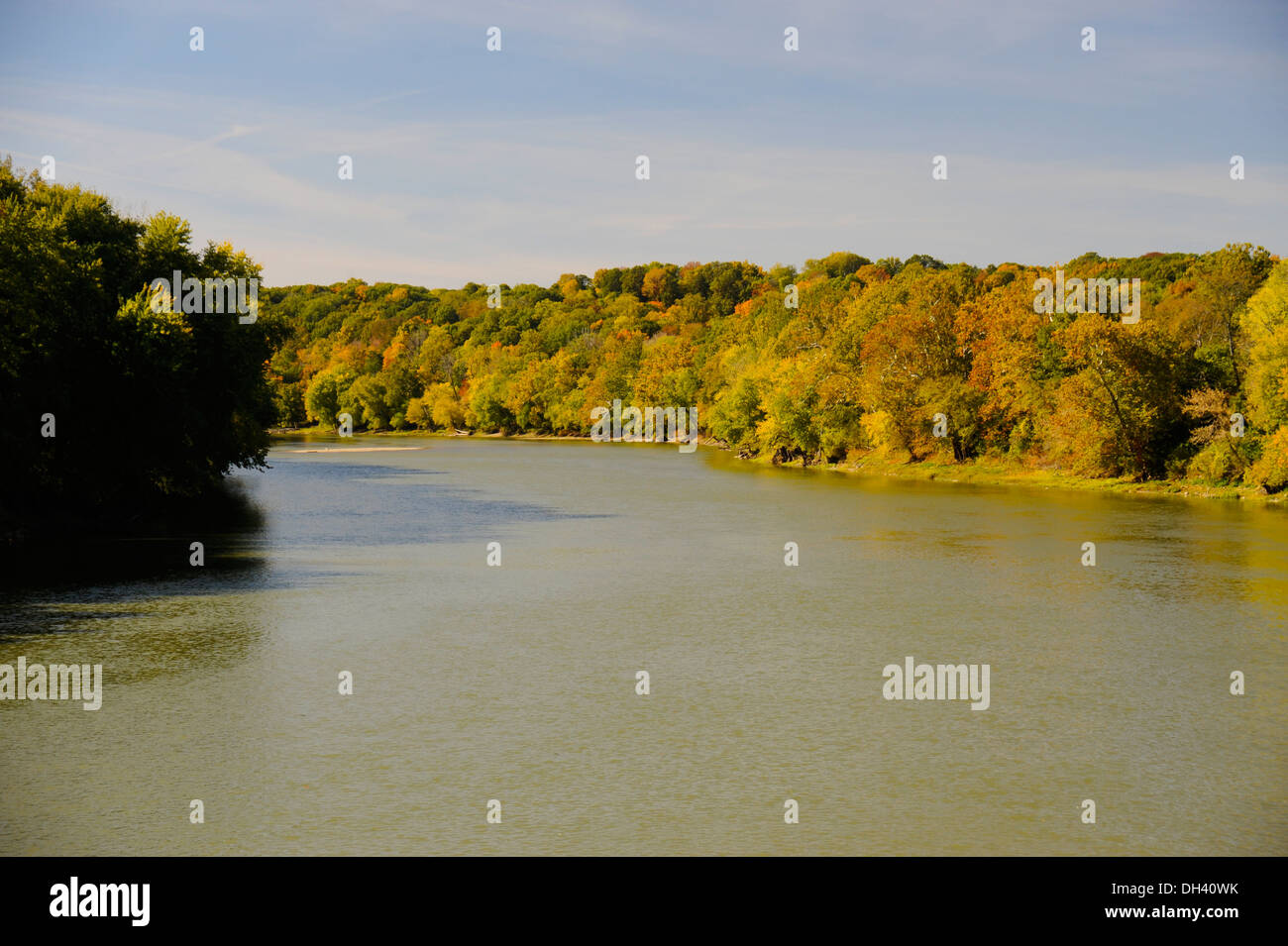 Wabash River in West Lafayette, Indiana Stock Photo - Alamy