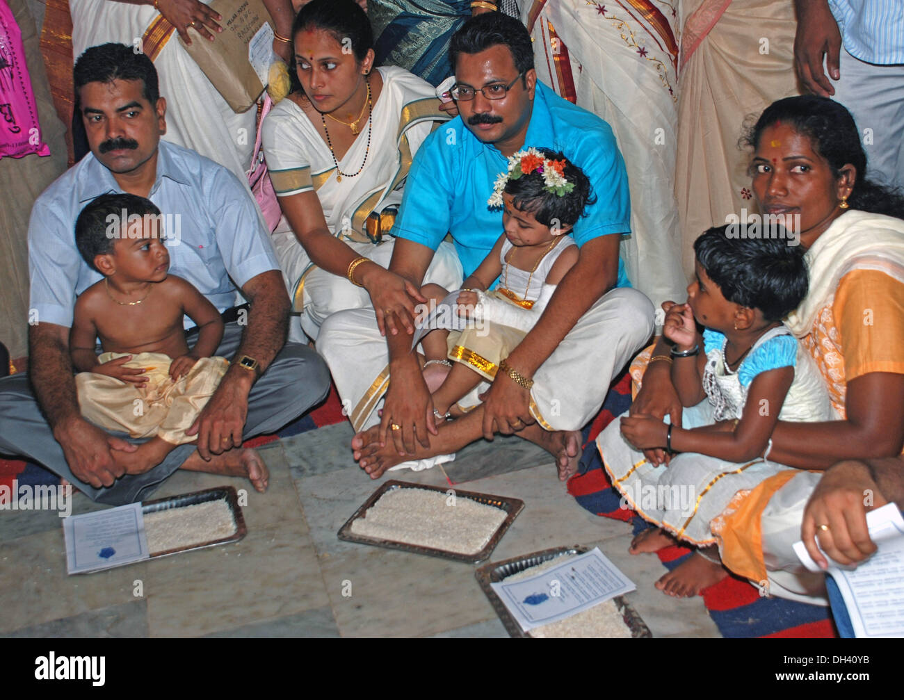 Advent of Education - Vidyarambham Stock Photo - Alamy