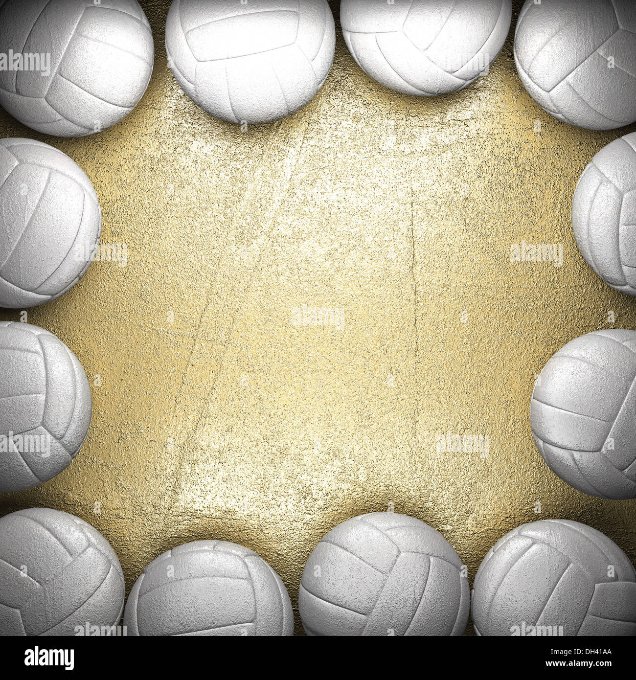 Volleyball ball and golden wall background Stock Photo - Alamy