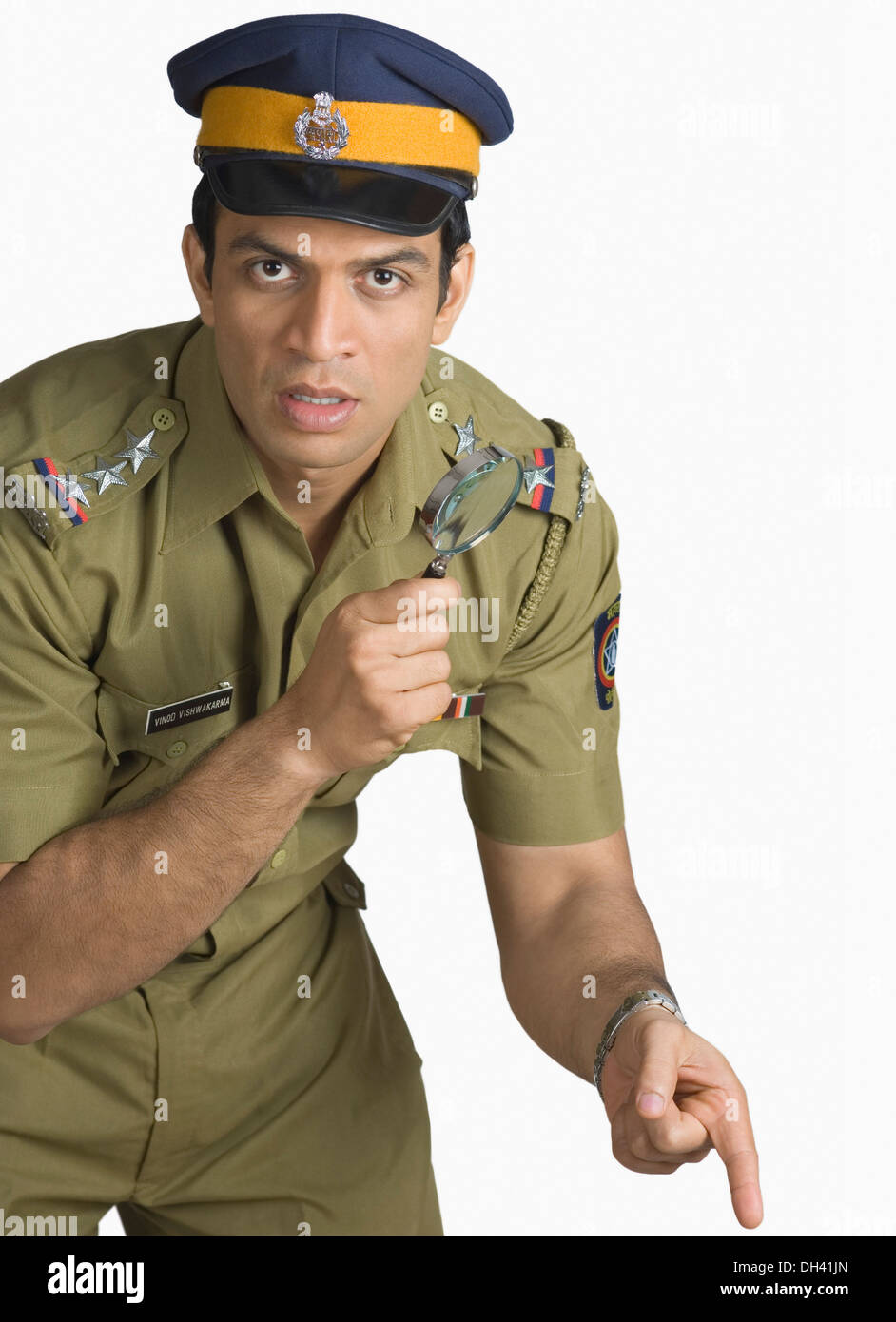 Indian Police Officer Cap