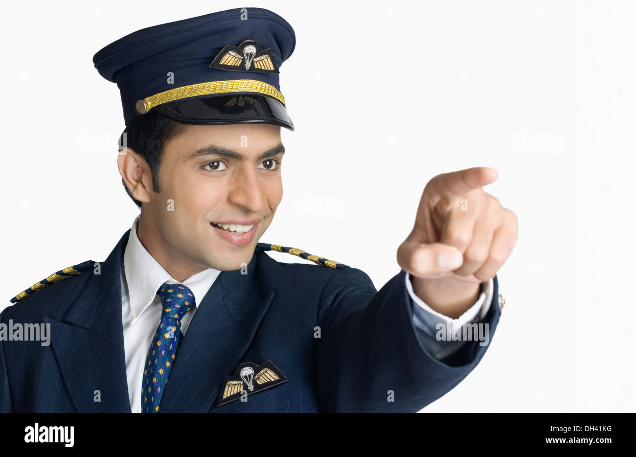 Hand point insignia hi-res stock photography and images - Alamy