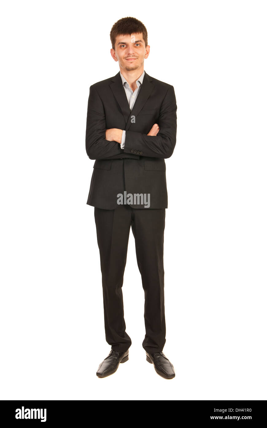 Full length pf business man isolated on white background Stock Photo ...