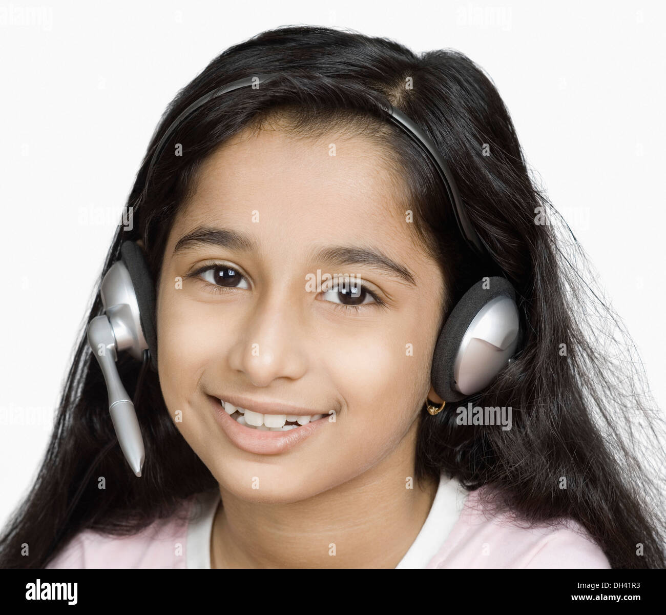 Childhood close up communication headset hi-res stock photography and ...