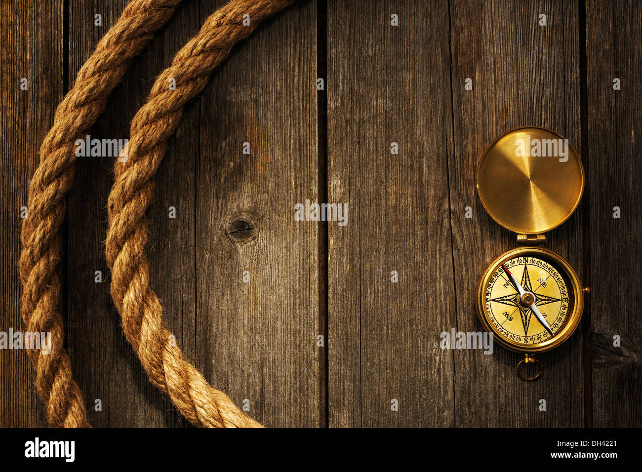Compass And Rope High Resolution Stock Photography and Images - Alamy