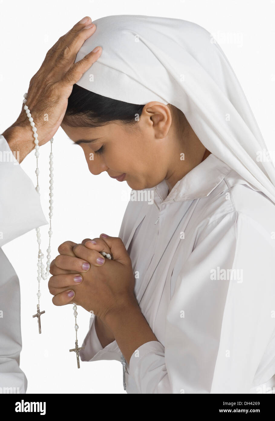 Young woman confessing hi-res stock photography and images - Alamy