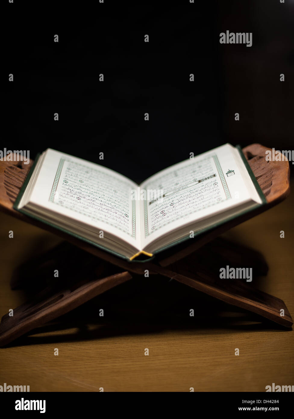 pages of holy koran the testament Stock Photo - Alamy