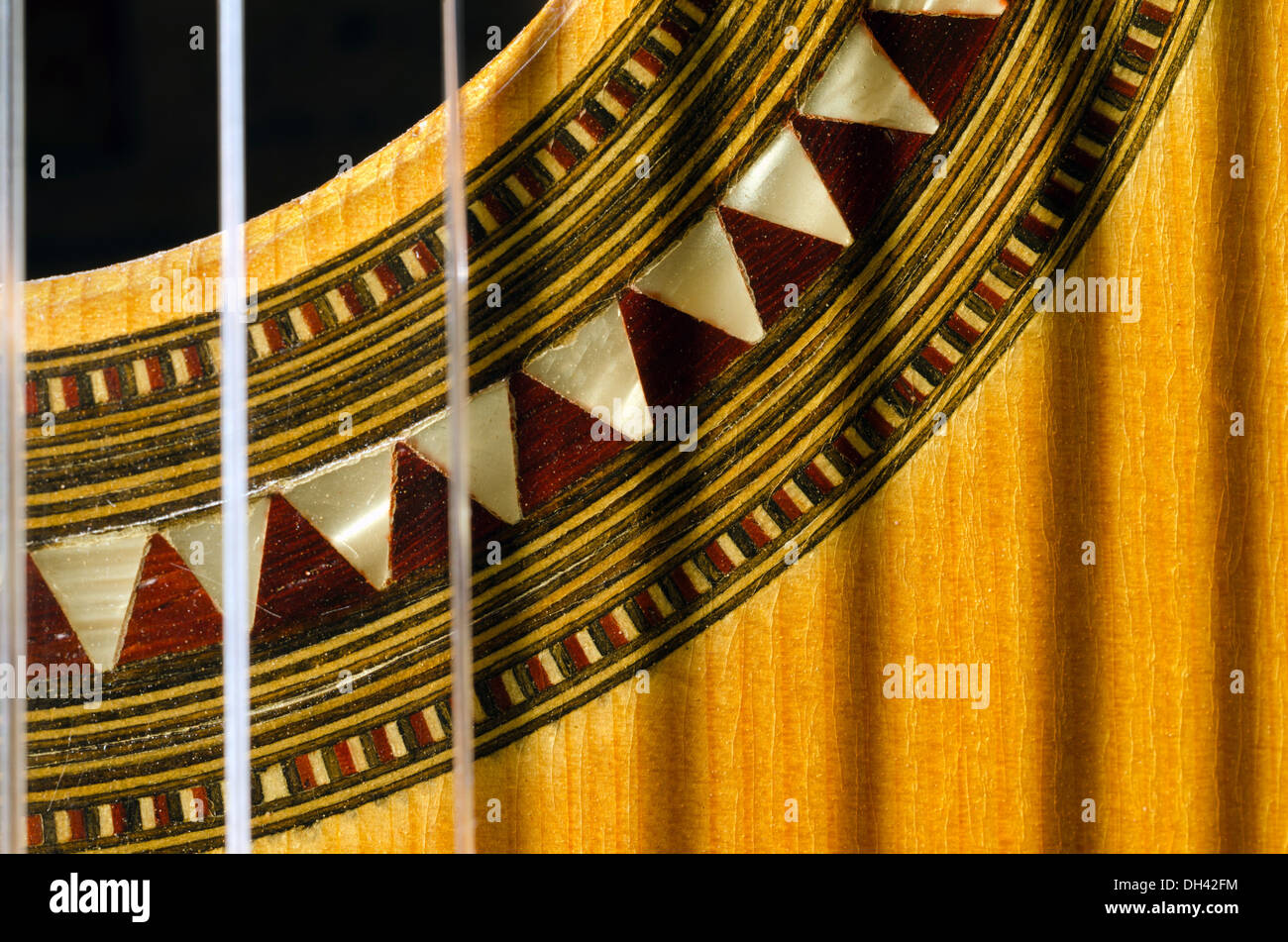 Closeup of a classical guitar Stock Photo - Alamy