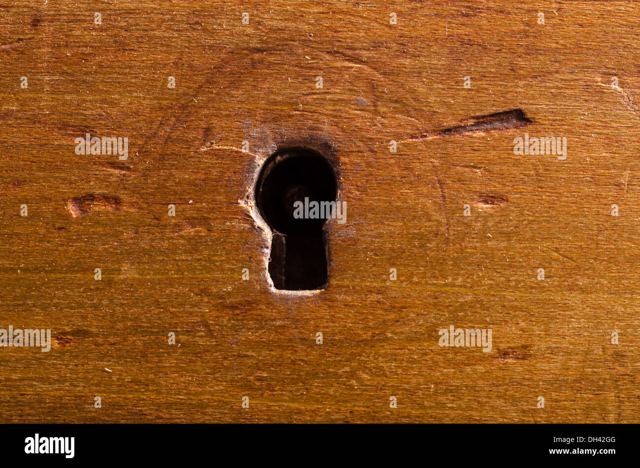 Closeup of a very old keyhole Stock Photo - Alamy