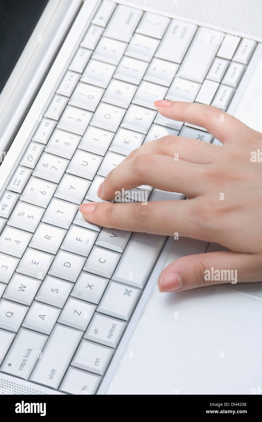 Working desktop computer using keyboard hi-res stock photography and ...