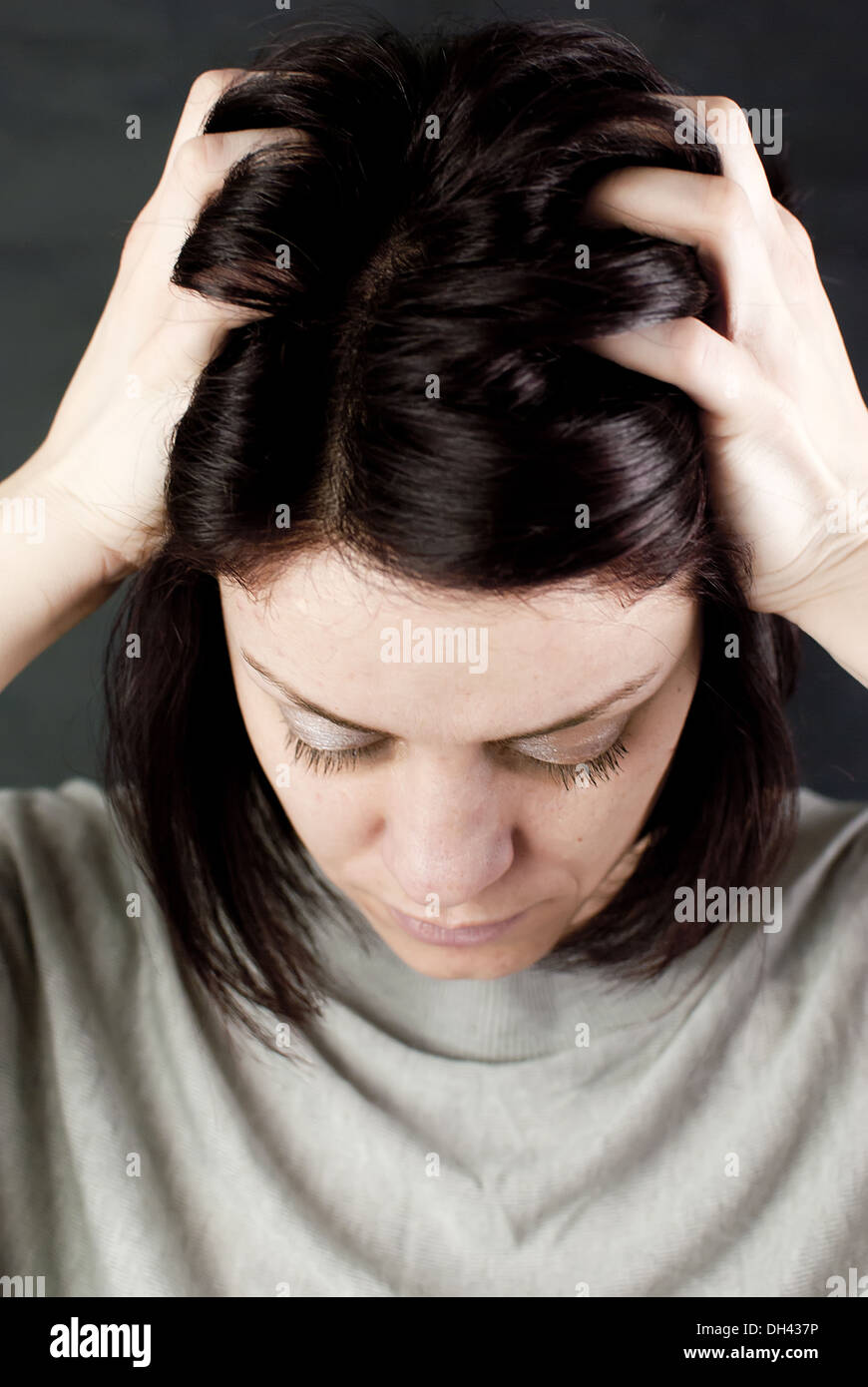 sad abused woman Stock Photo - Alamy