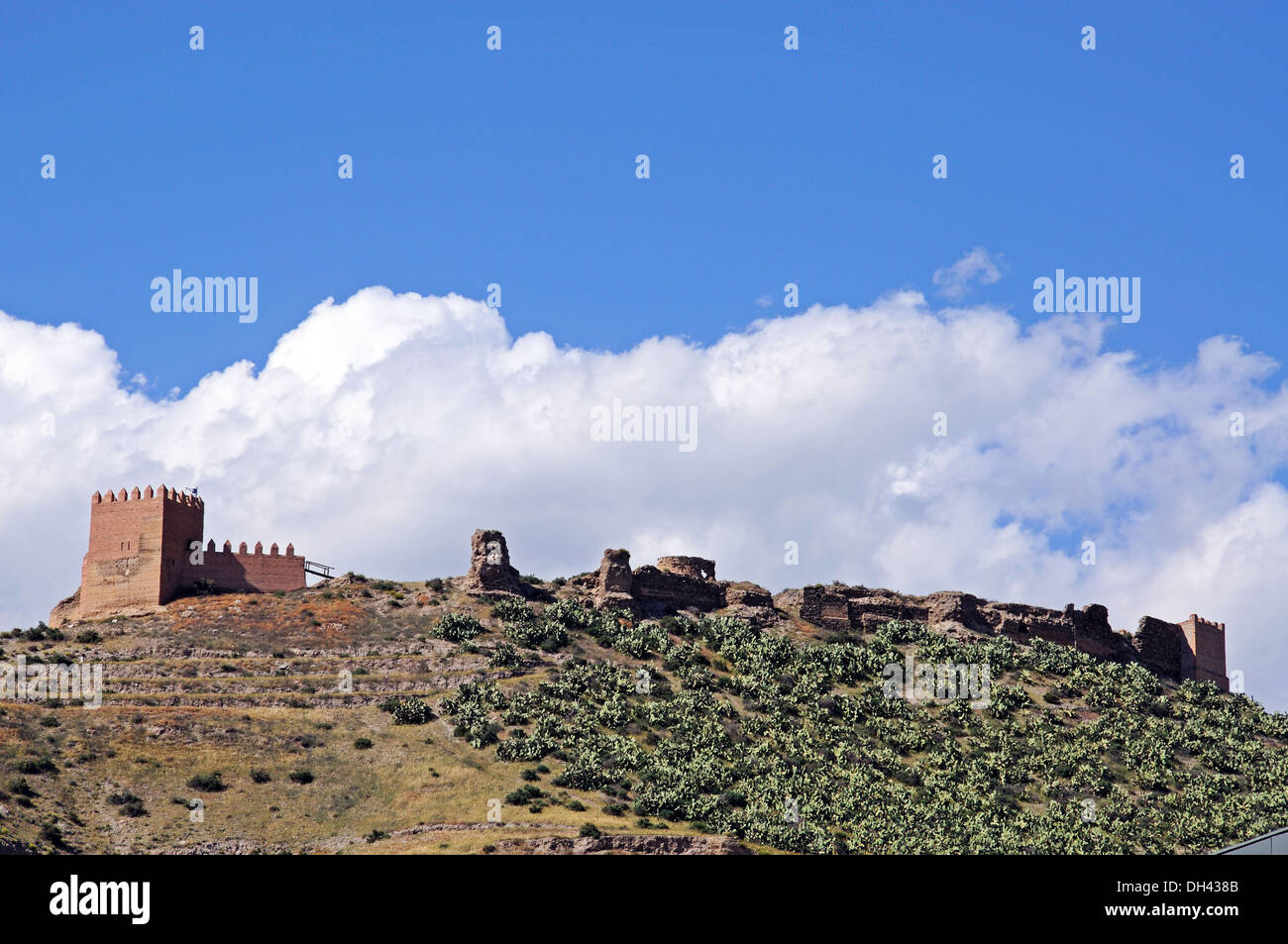 Arabic Fortress (Nazari castle), Tabernas, Almeria Province, Andalusia ...