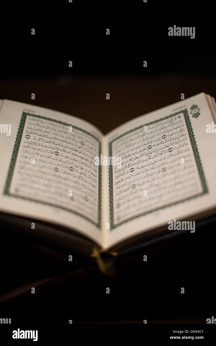 pages of holy koran the testament Stock Photo - Alamy