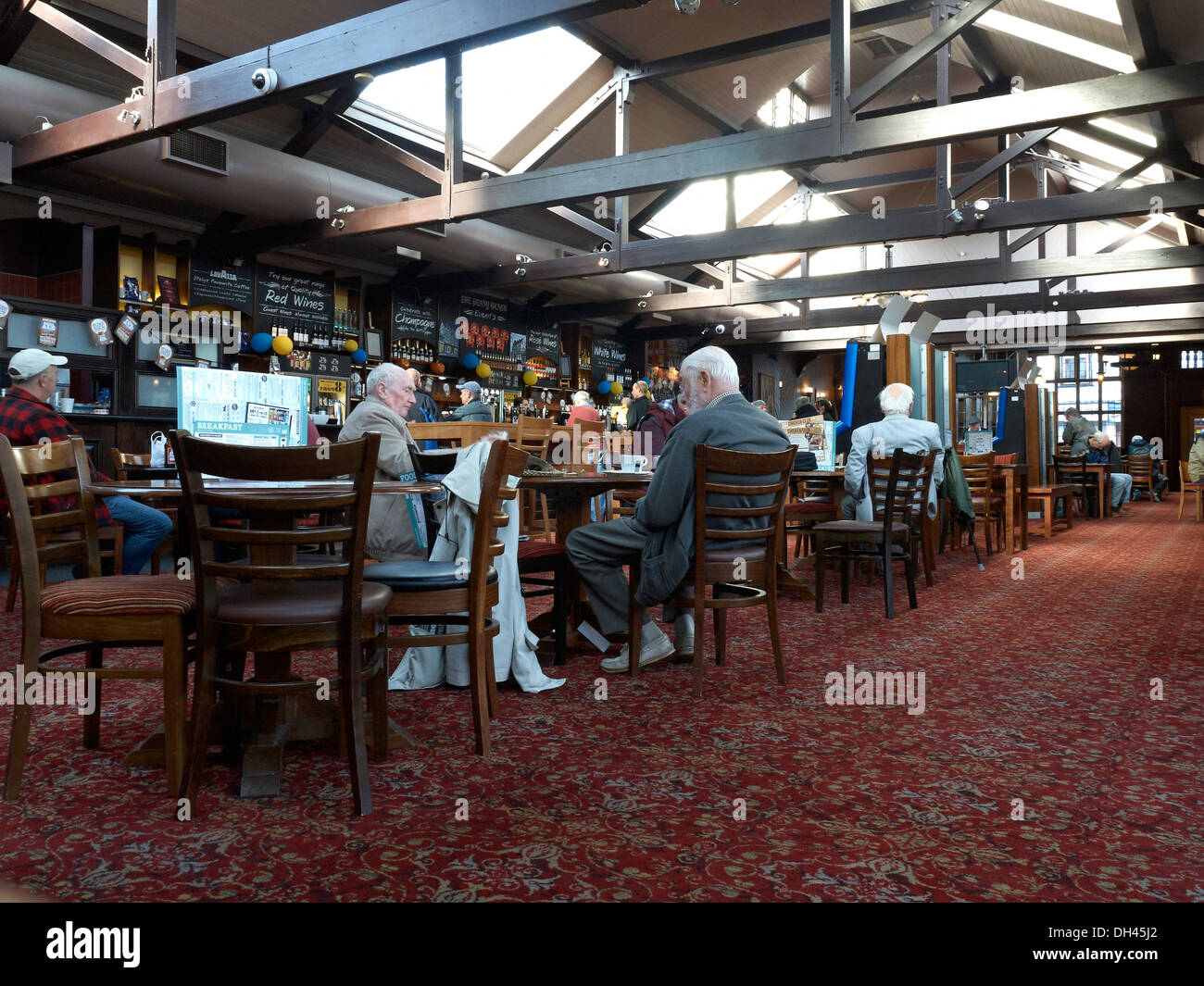Inside The Penny Black Wetherspoon pub, Northwich Cheshire UK Stock ...